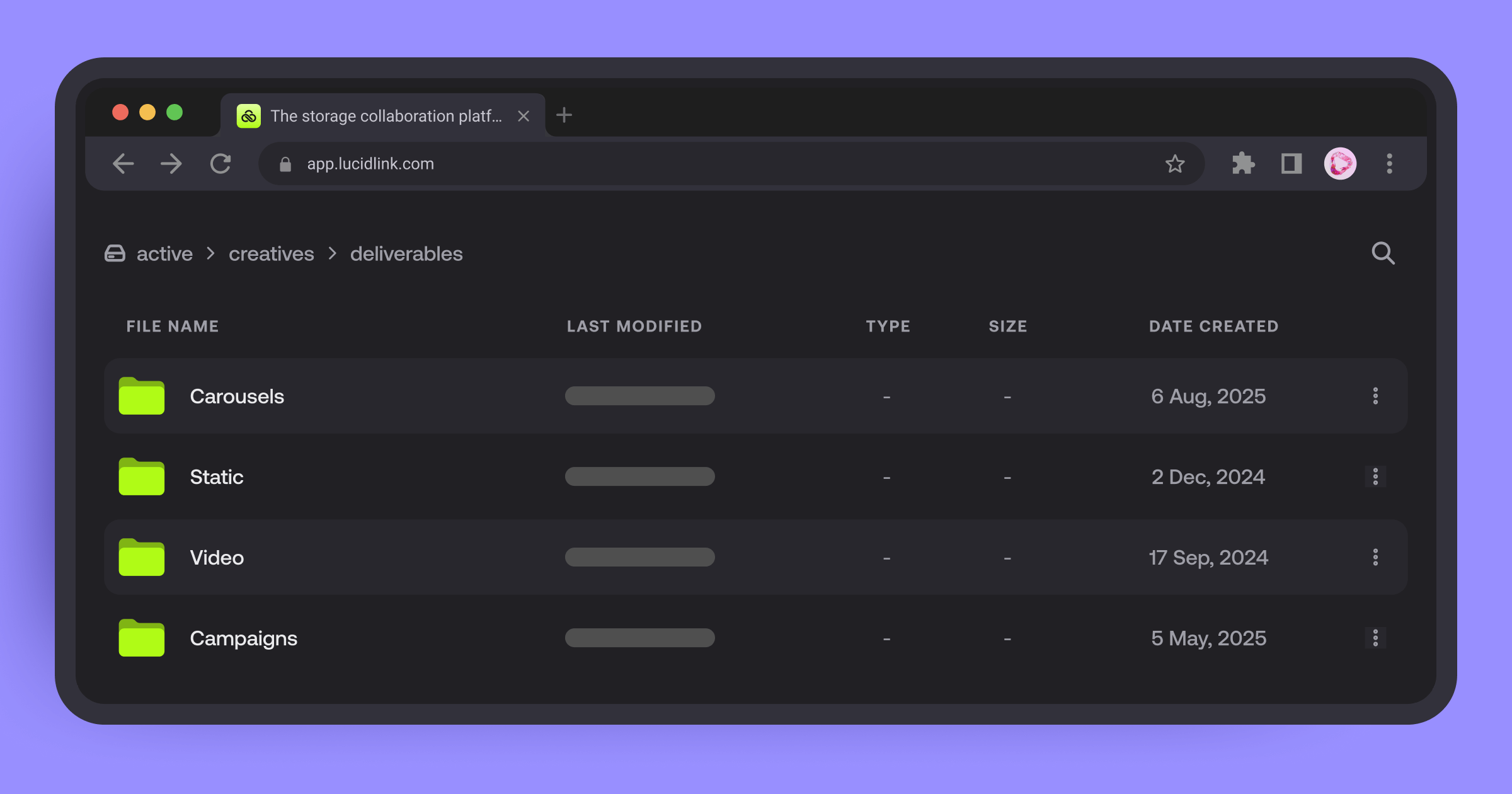 LucidLink web experience: instant file access in any browser | LucidLink